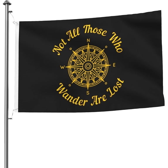 Not All Those Who Wander Are Lost Outdoor Life Double-Sided Flag ...