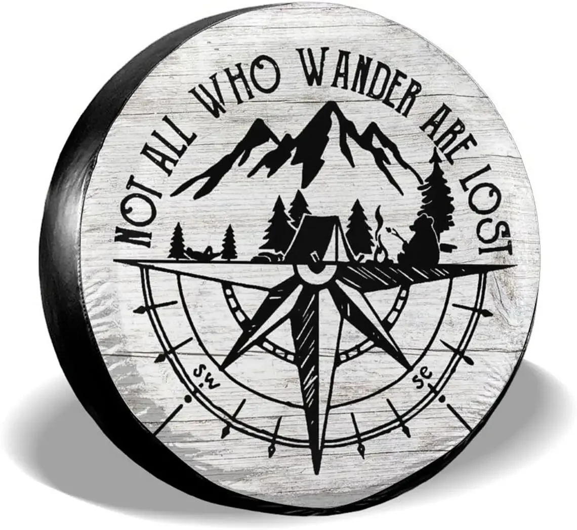 Not All Those Who Wander Are Lost Spare Tire Cover Universal Fit for ...