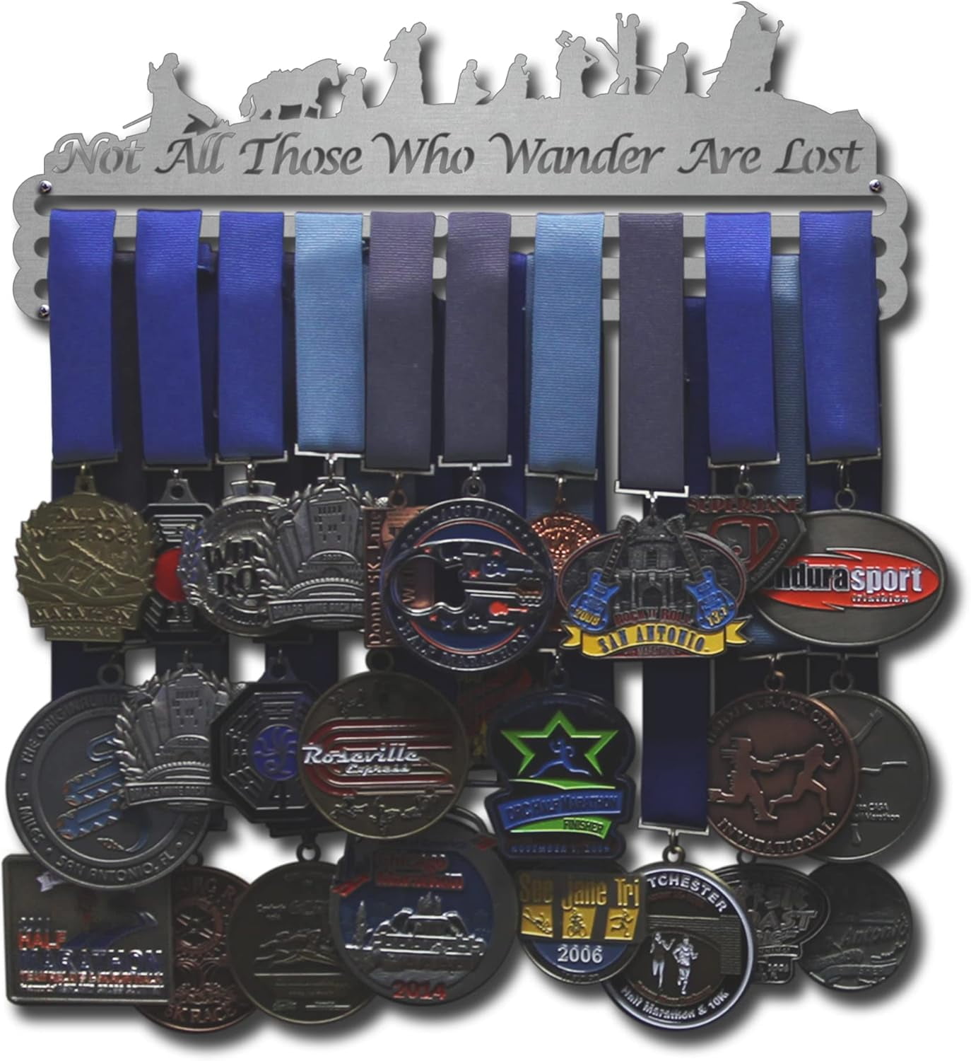 Not All Those Who Wander are Lost (with Text) - Medal Hanger Holder ...