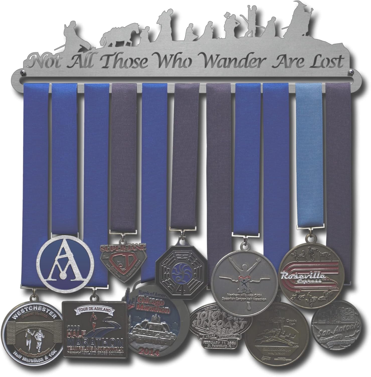 Not All Those Who Wander are Lost (with Text) - Medal Hanger Holder ...