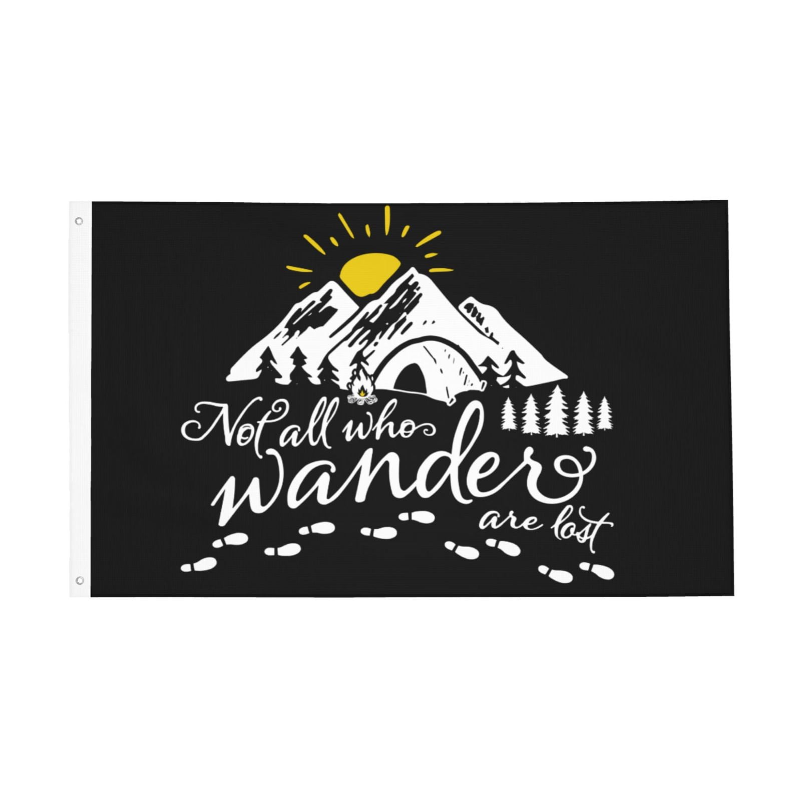 Not All Who Wander Are Lost Camper Flag 3x5 Ft Outdoor Indoor With ...