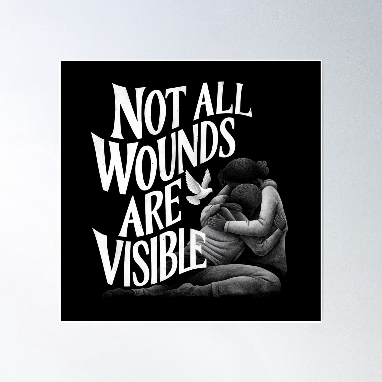 Not All Wounds Are Visible_Children'S Version Poster Wall Art, Modern ...