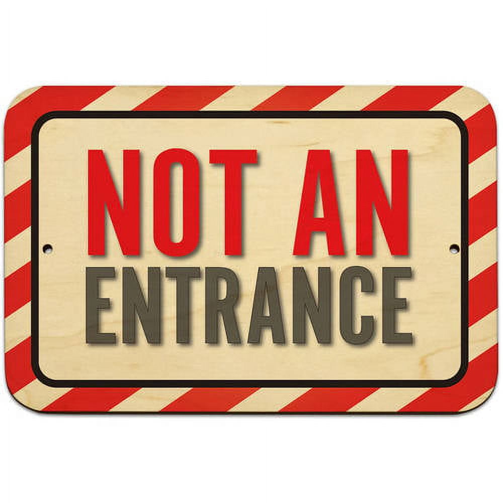 Not An Entrance Sign - Walmart.com