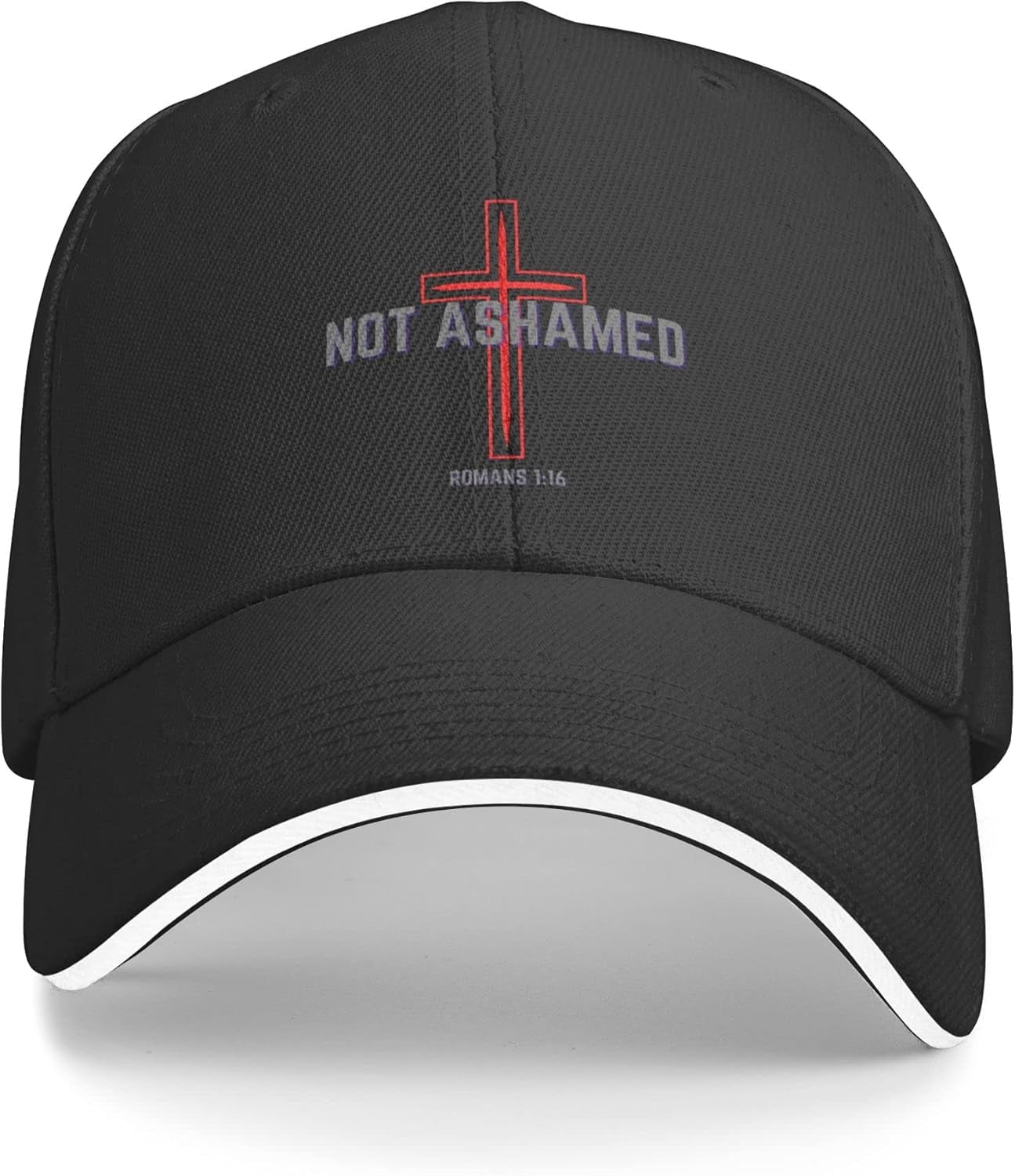 Not Ashamed Hat Not Ashamed Romans 1:16 Christian Hat Jesus Cross Hat ...