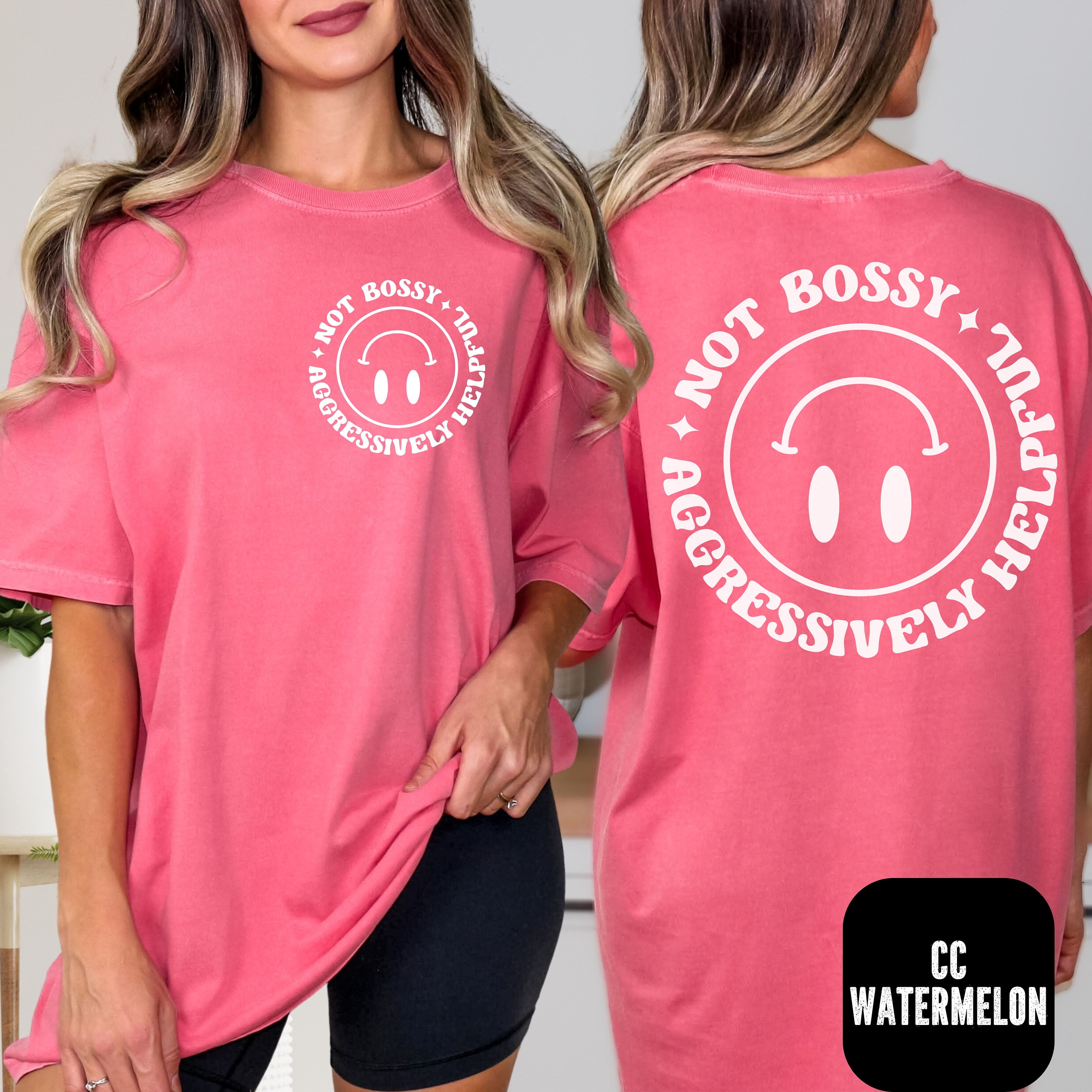 Not Bossy Aggressively Helpful, Funny Boss Gift, Sarcastic Friend Shirt ...
