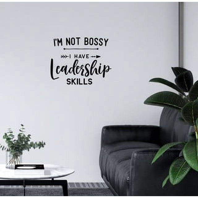 Not Bossy Have Leadership Skills Quote Decals for Wall - Matte Vinyl ...