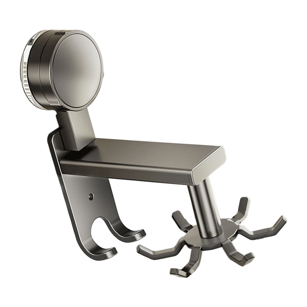 Not Drill Kitchen Rail Under Cabinet Hook 360 Rotating Aluminum Rack ...