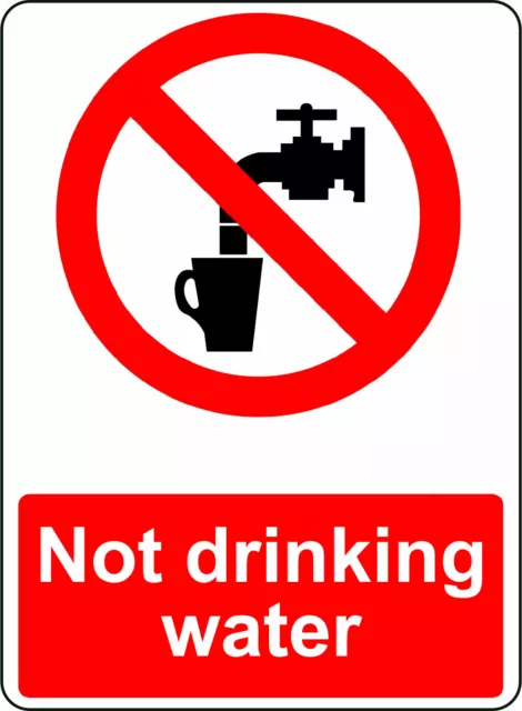 Not Drinking Water Osha Decal Safety Sign Sticker Usa Made Phone Decal ...