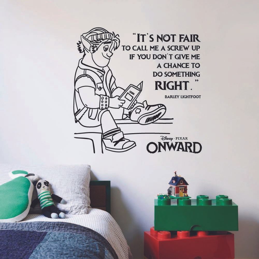 Not Fair Barley Lightfoot Quote Onward Movie Disney Cartoon Wall ...