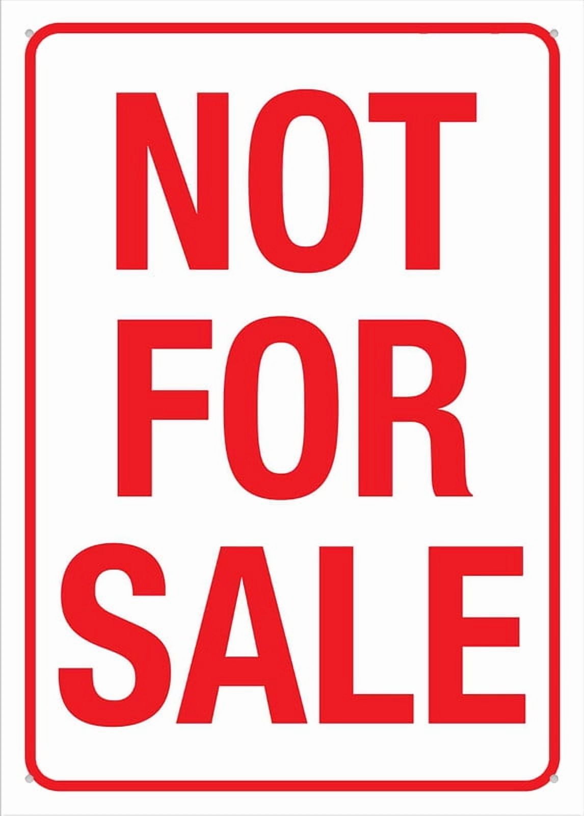 Not For Sale Sign Metal Signs 12X8 Inch Rust Free Aluminum,Uv Ink ...