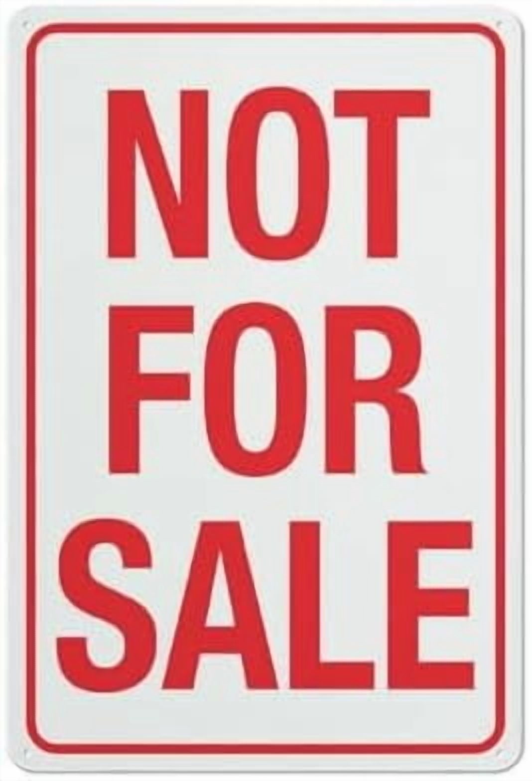 Not For Sale Sign Warning Tin Sign Home Kitchen Farm Garden Garage Wall ...