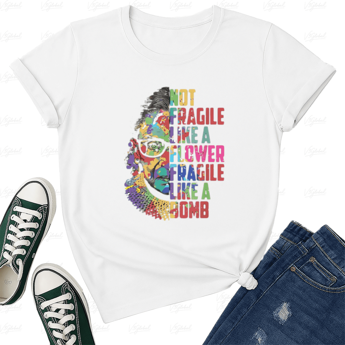 Not Fragile Like A Bomb Funny Famous Judge Feminist up to Size 5XL ...
