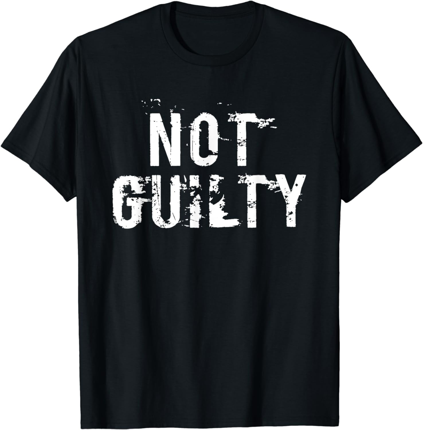 Not Guilty TShirt Distressed Prisoner Jail Inmate Prison Tee - Walmart.com