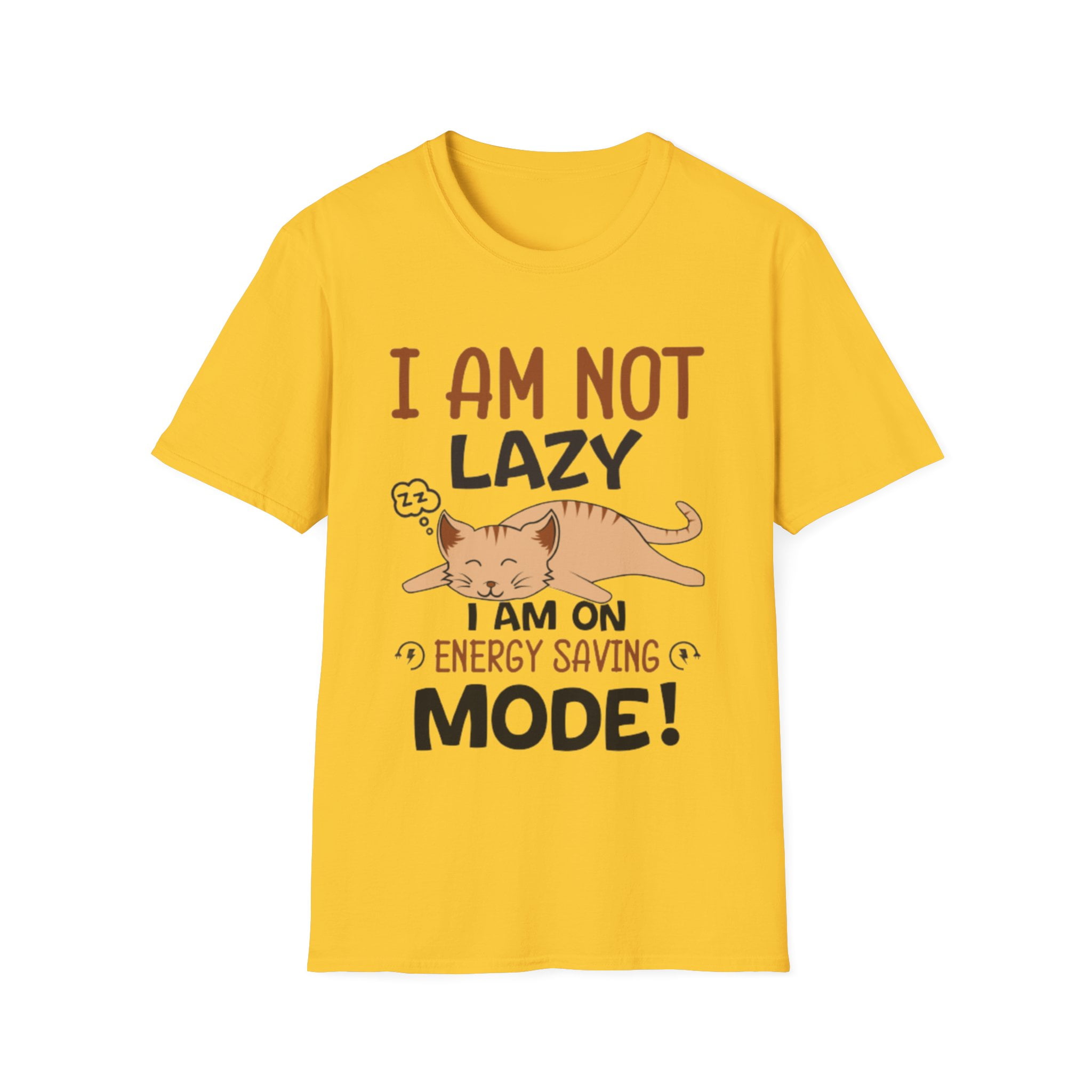 Not Lazy Energy Saving Funny Cat Sarcasm Graphic Novelty - Walmart.com