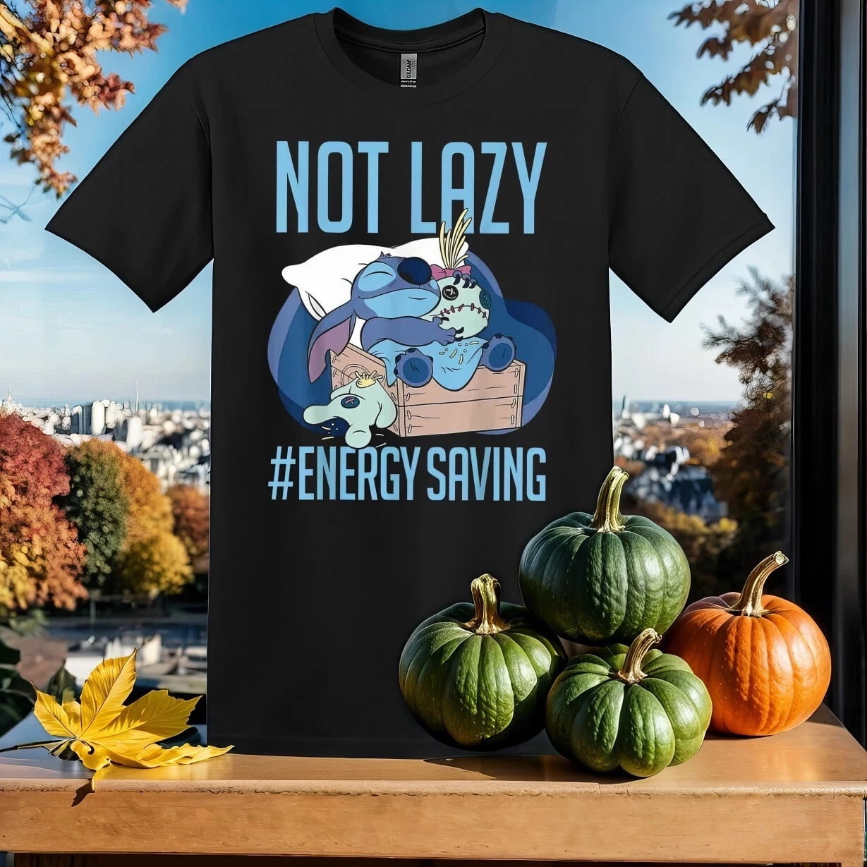 Not Lazy Energy Saving Stitch T-shirt - Walmart.com