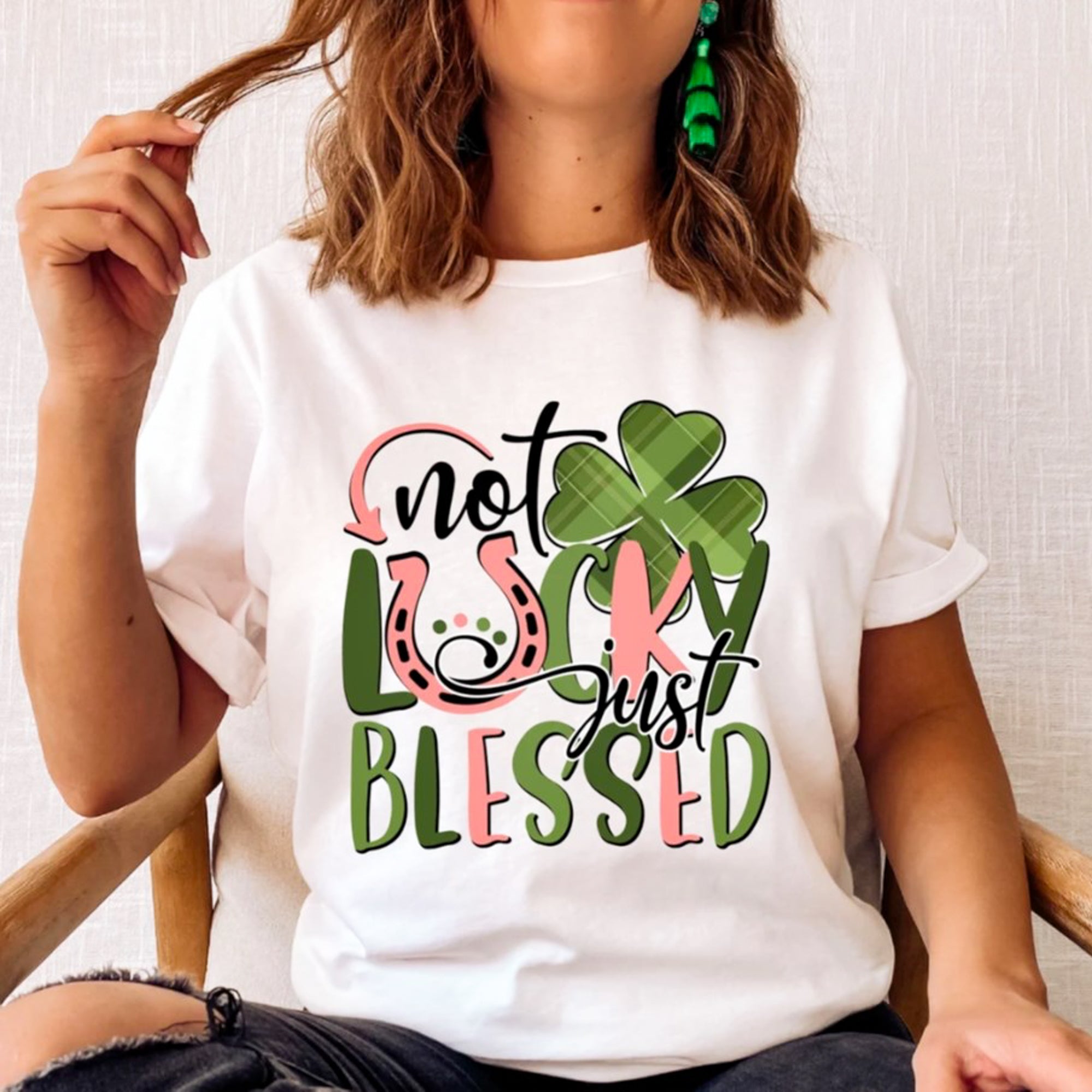 Not Lucky Just Blessed Tee - Walmart.com
