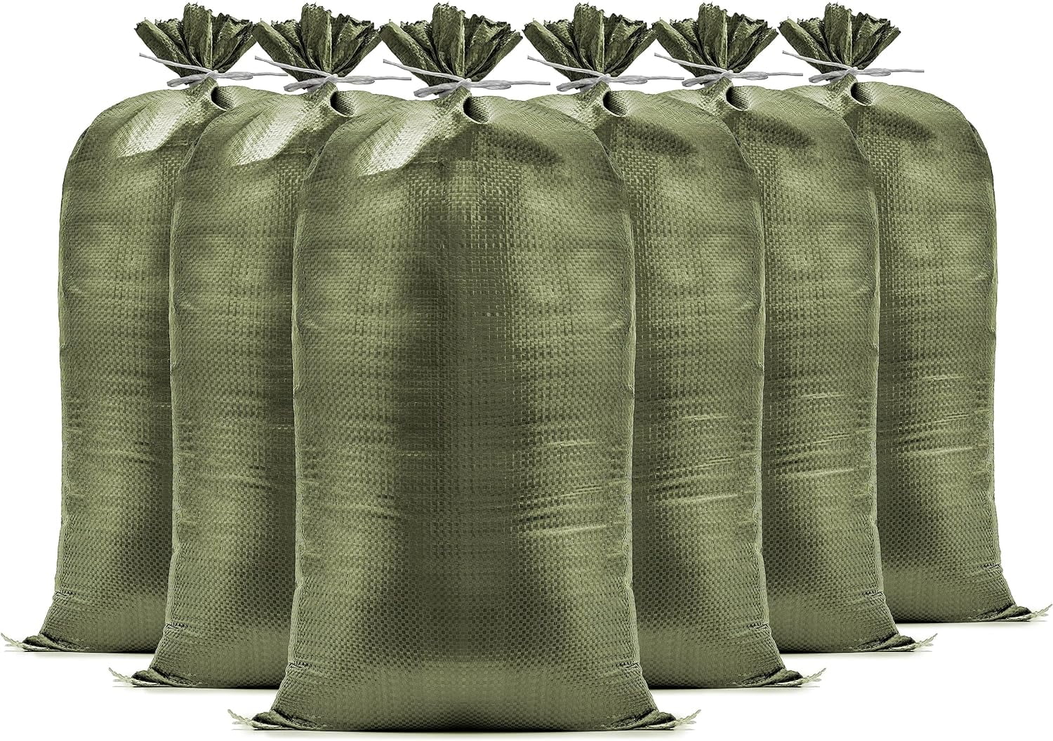 (Not Made in China) Heavy Duty Sand Bags for Flooding (50 Bags), 14in x ...