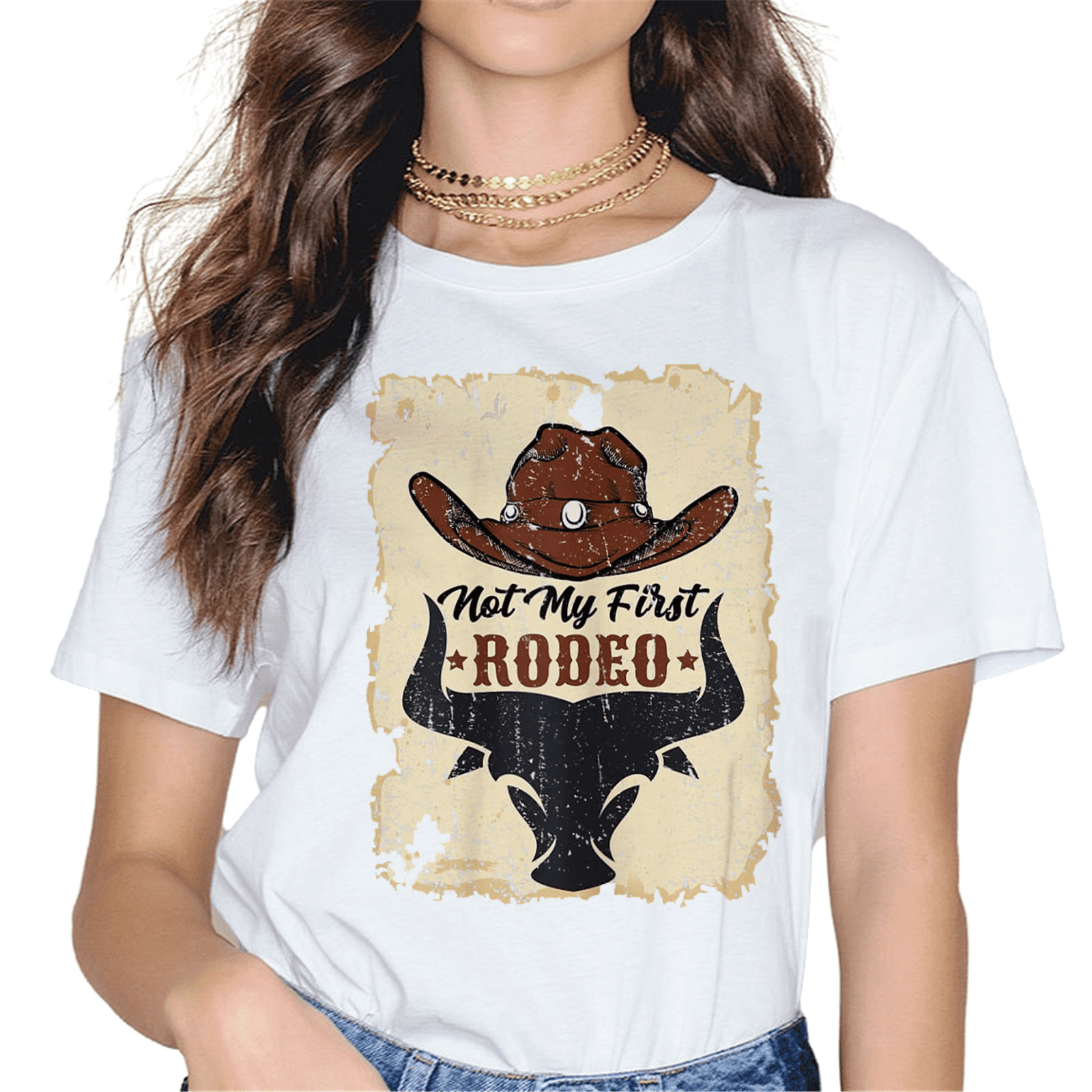 Not My First Rodeo Vintage Rodeo Western Country Cowboy T-Shirt ...