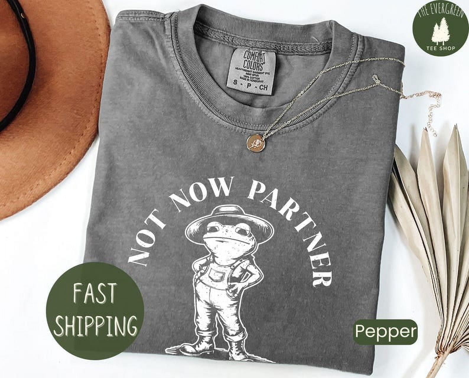 Not Now Partner My Tummy Hurts Shirt IBS Lactose Intolerant Frog ...