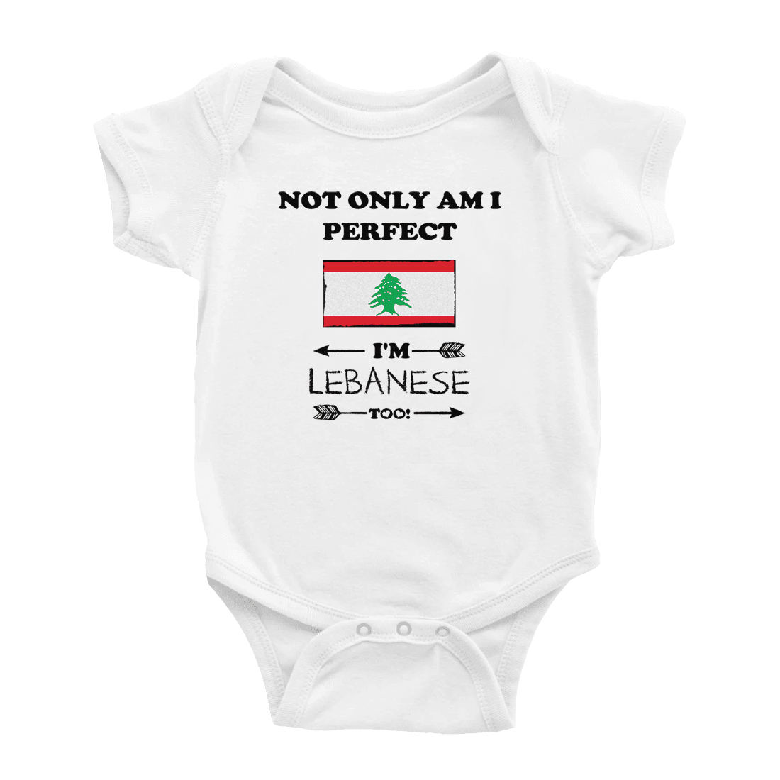 Not Only Am I Perfect, I'm Lebanese Too! Cute Baby Clothes For Boy Girl ...