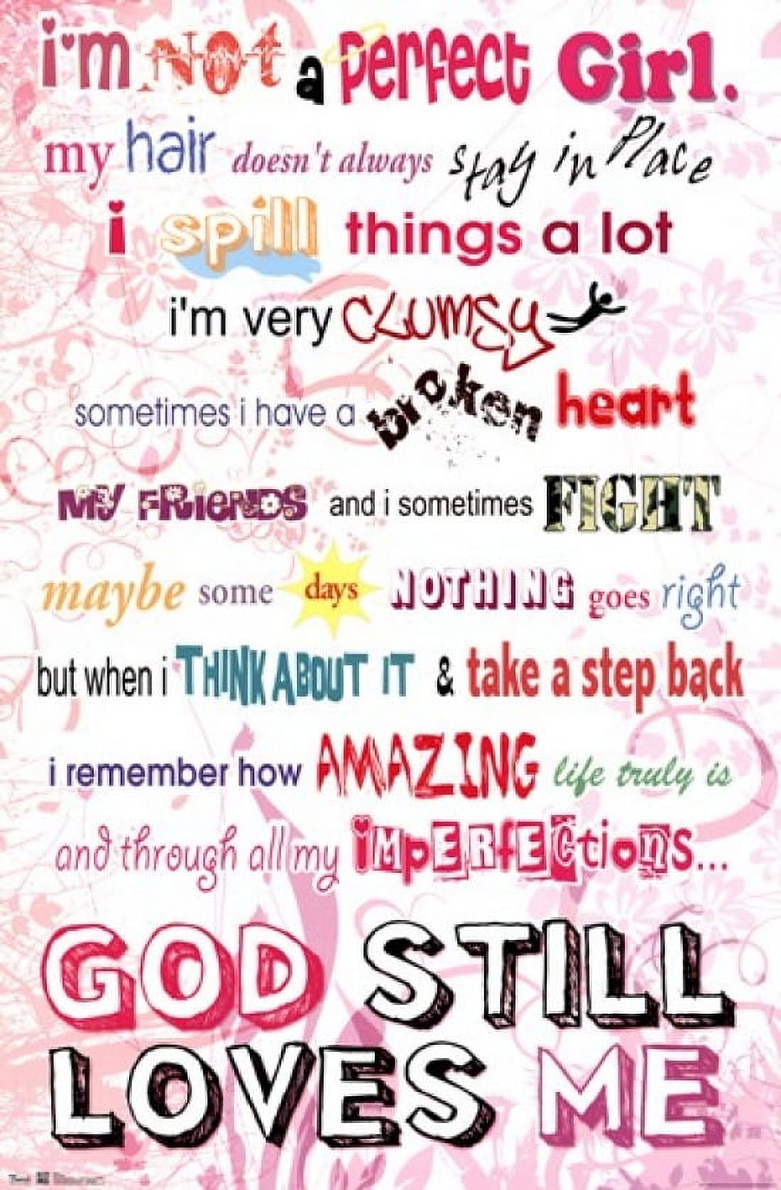 Not Perfect Poster Print (22 x 34) - Walmart.com