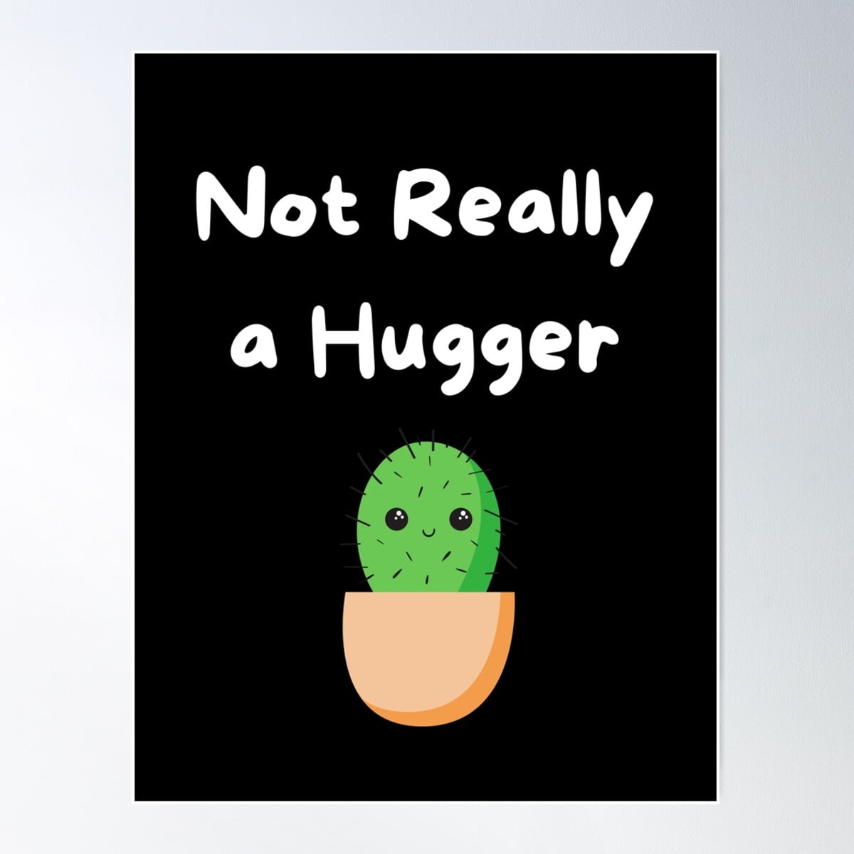 Not Really A Hugger Poster Wall Art, Modern Wall Decor For Living Room ...