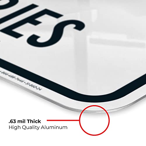 Not Responsible for Accidents Or Injuries Sign, 18x24 Inches, Rust Free ...