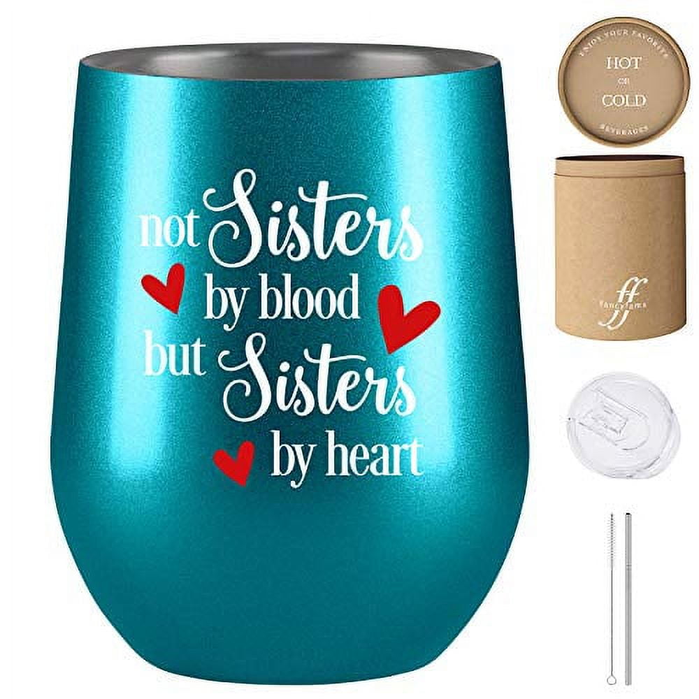Not Sisters by Blood but Sisters by Heart , Best Friend Gifts for Women, Unbiological Sister ...