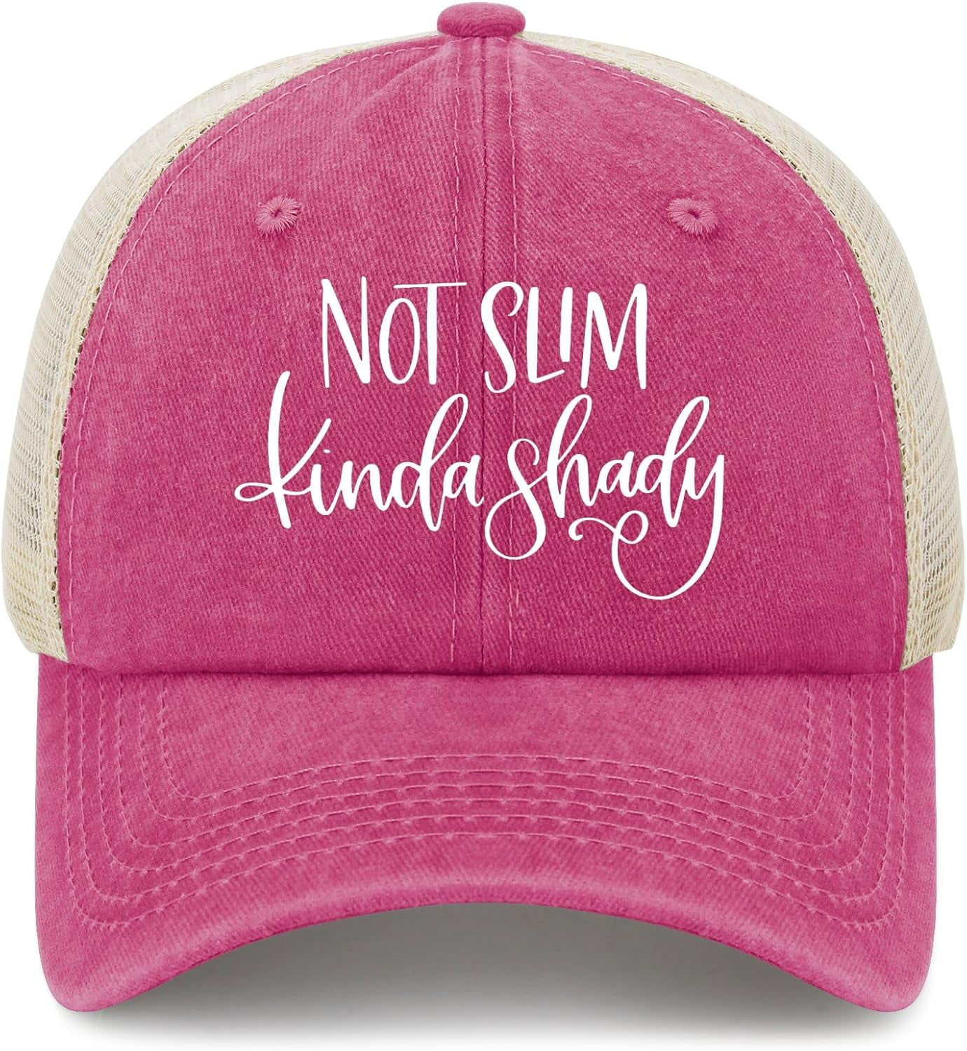 Not Slim Kinda Shady Workout Hats For Women Fitted Golf Hat For Womens ...