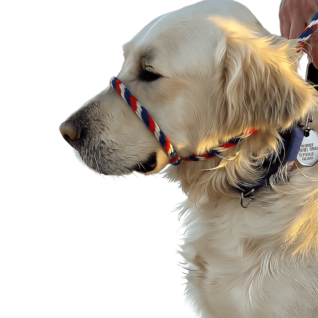 "Not So Fast Rover" One Size Fits All No Pull Head Halter (Red, White ...