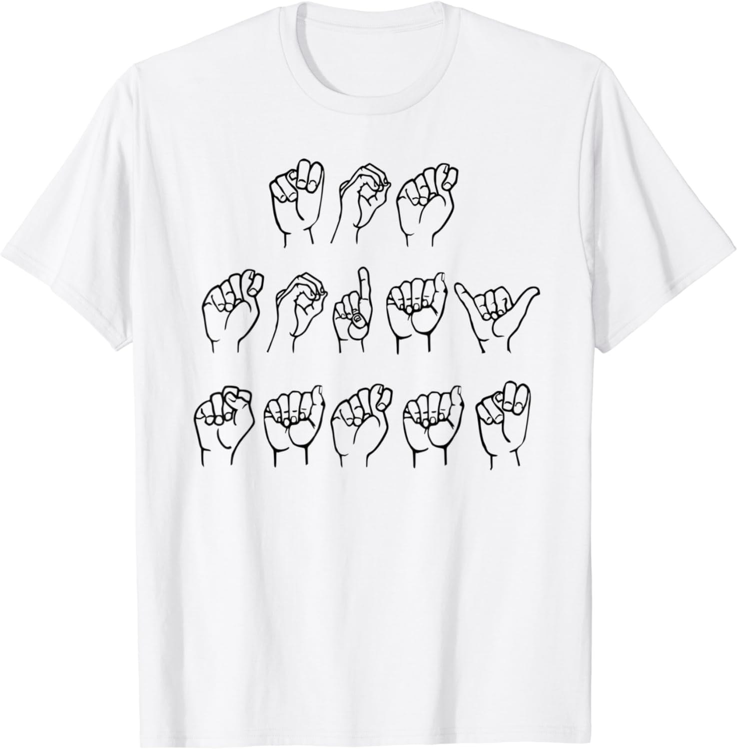 Not Today Satan Funny Trendy Deaf Humor ASL Sign Language T-Shirt ...