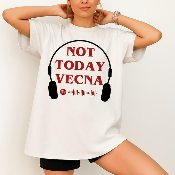 Not Today Vecna T-Shirt, Retro Sci-Fi Music Inspired Graphic Tee ...