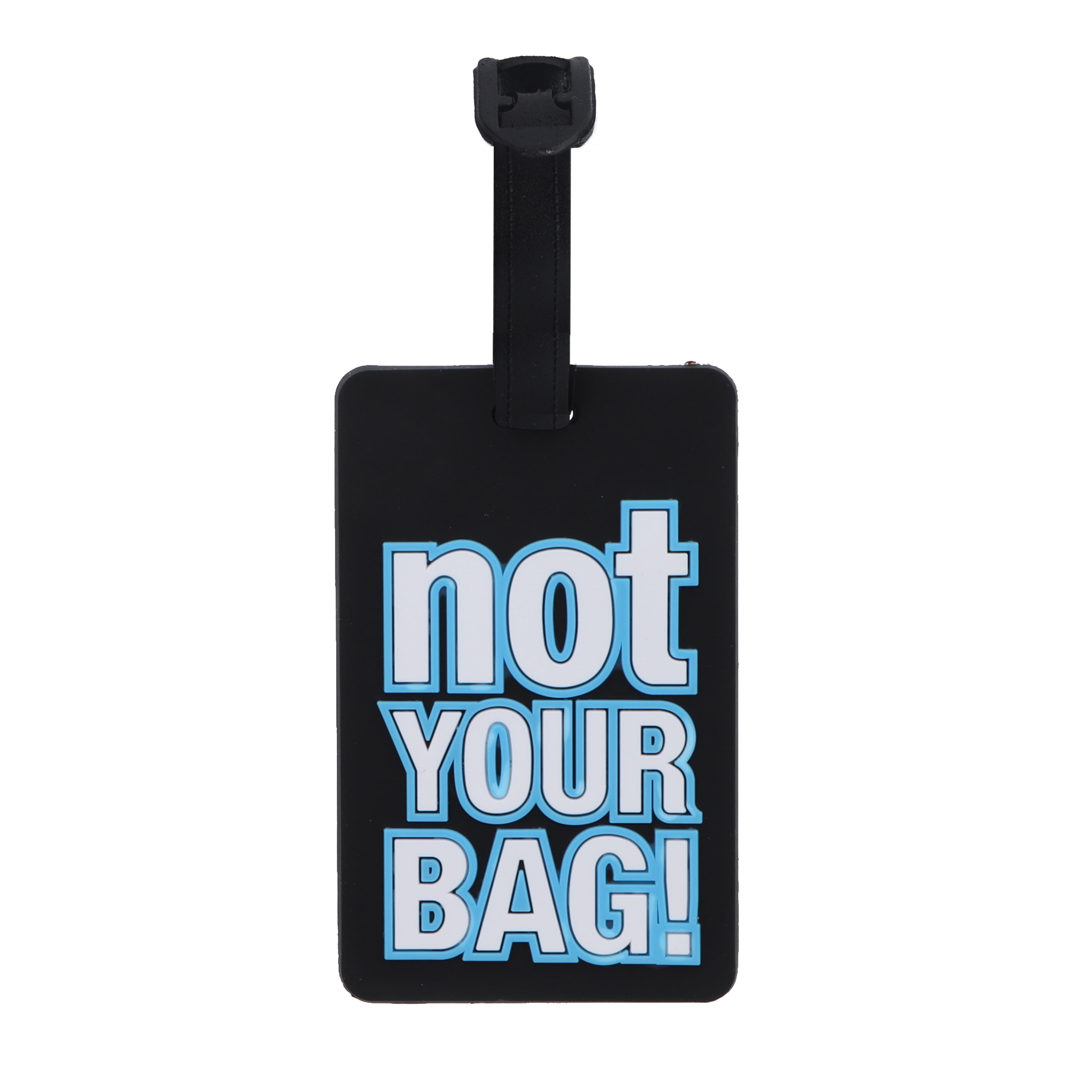 Not Your Bag Luggage Tag Suitcase ID Holder - Black - Walmart.com