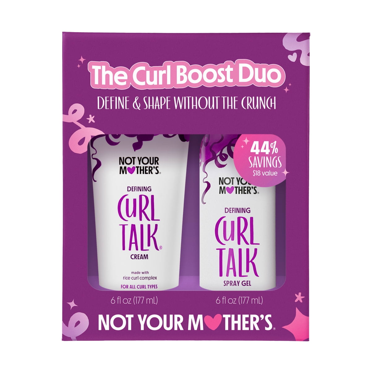 Not Your Mother's The Curl Talk Boost Duo with Defining Curl Cream and ...