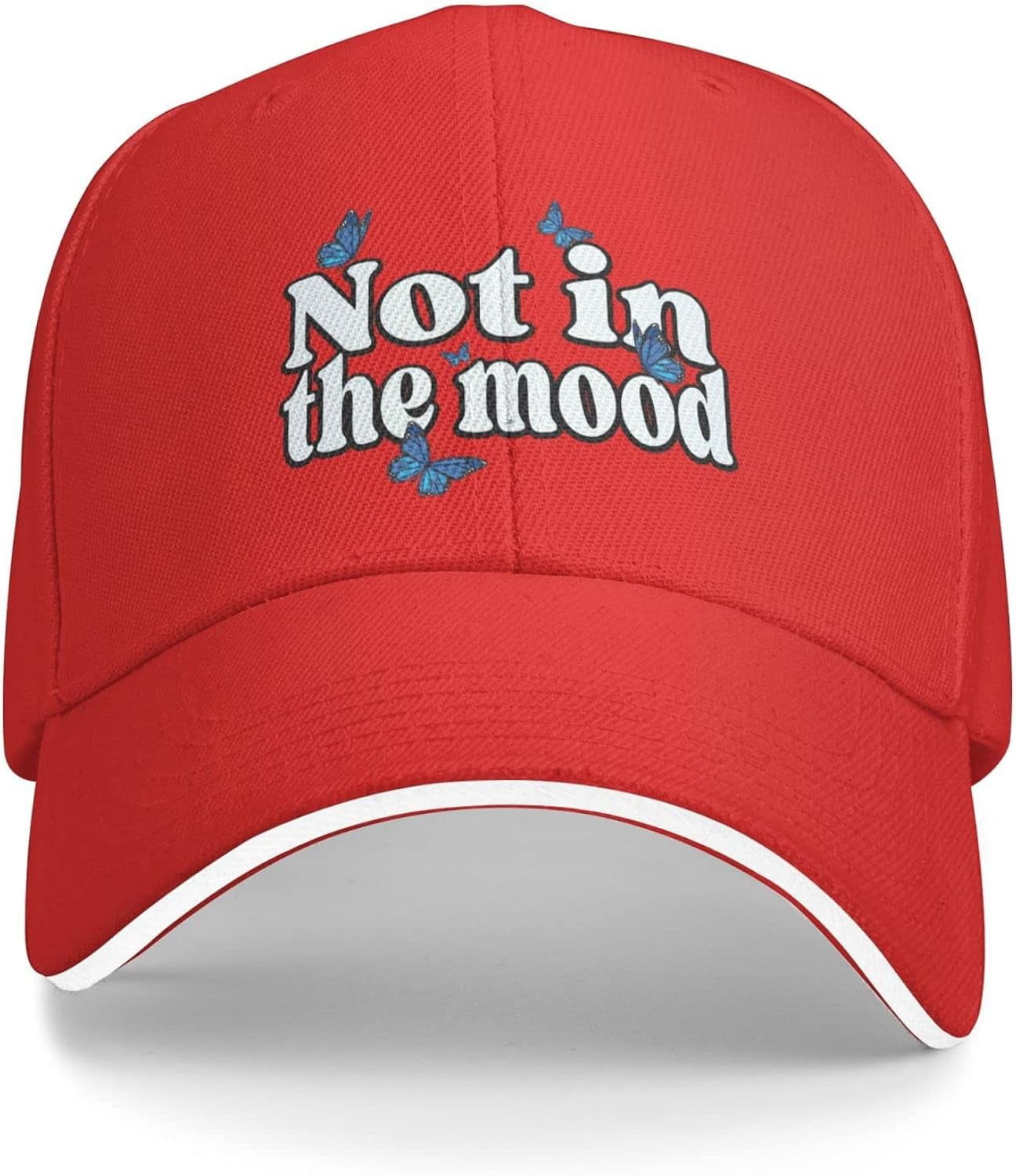Not in The Mood Hat for Men Baseball Hat Graphic Cap - Walmart.com