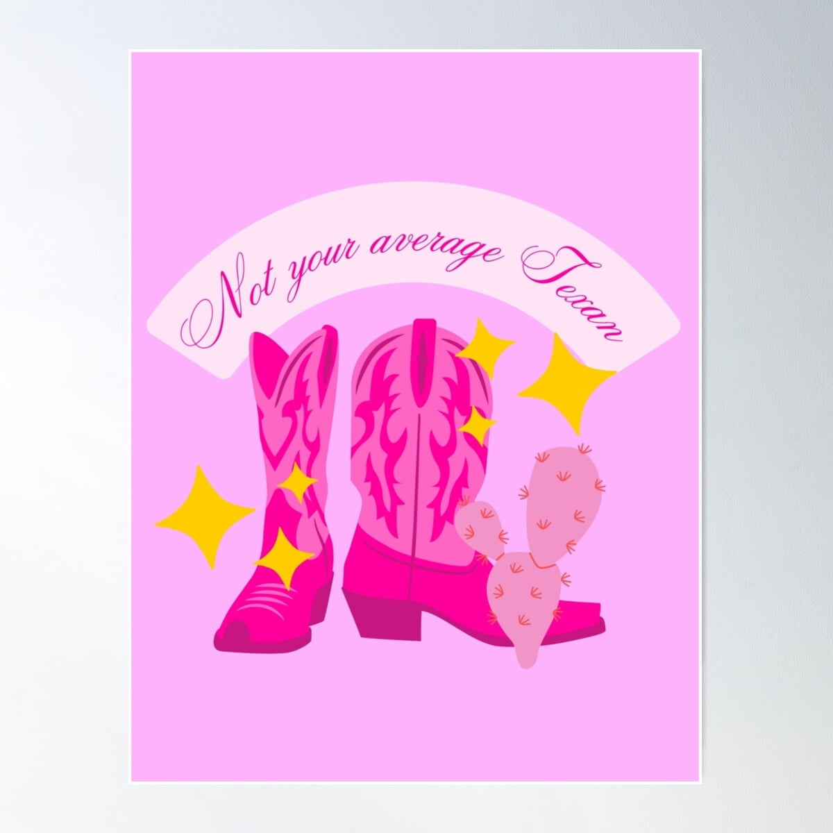 Not your average Texan Poster, 12x18 UNFRAMED - Walmart.com