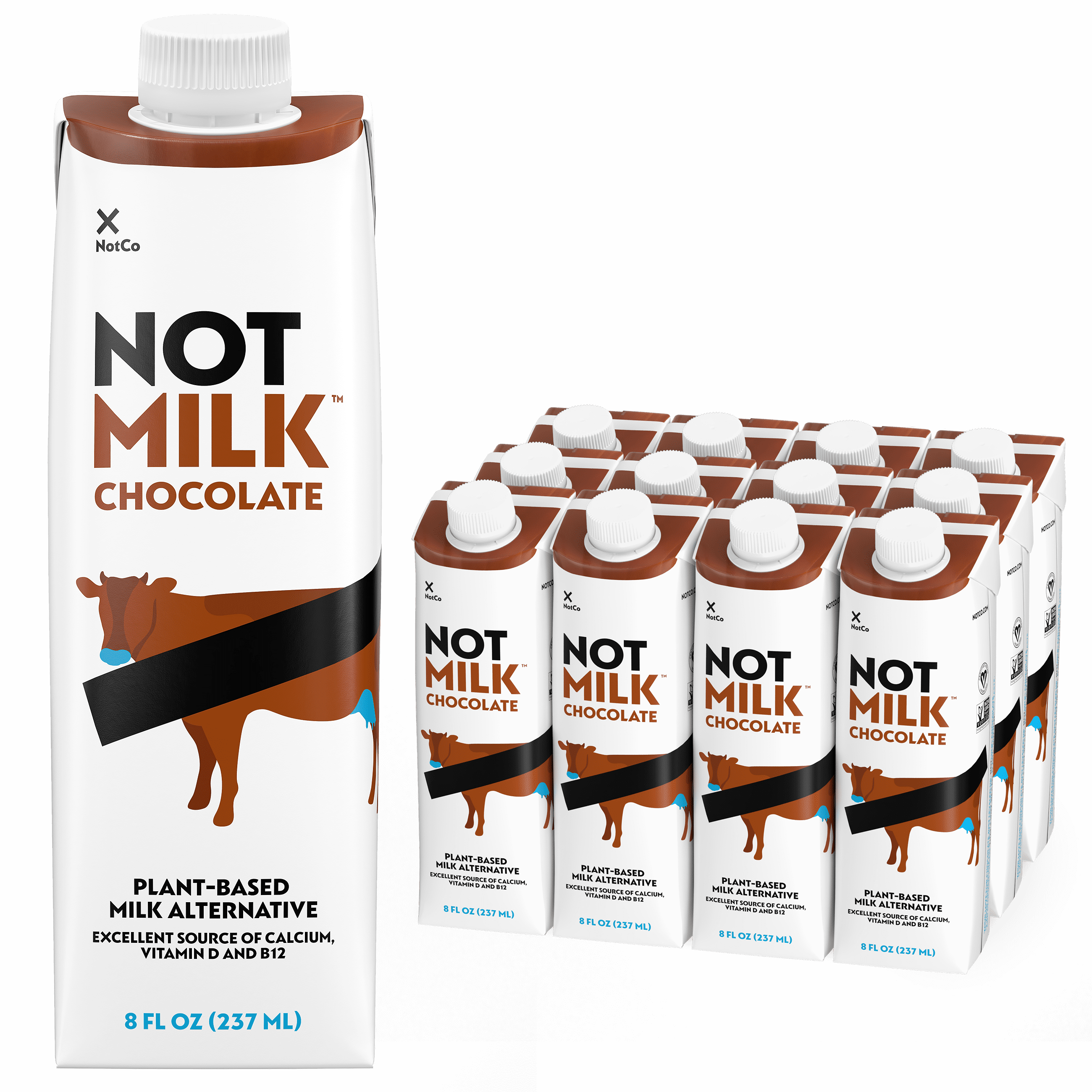 NotMilk Chocolate Plant-Based Milk, Vegan, Non-GMO, Shelf-Stable ...