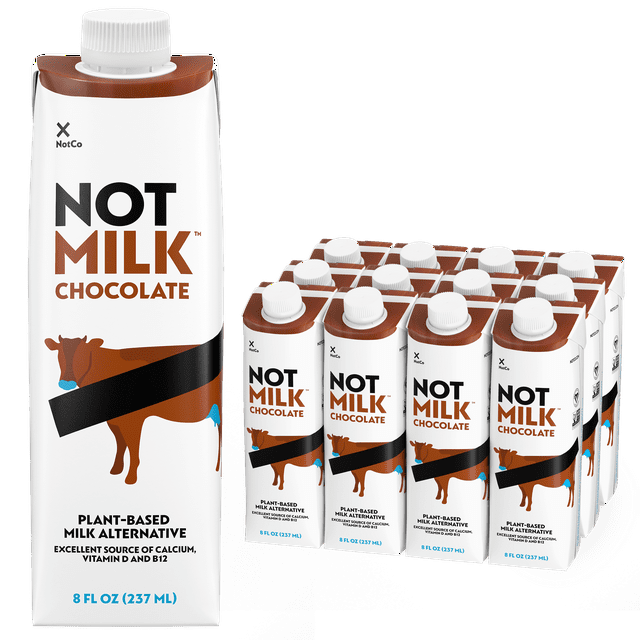 NotMilk Chocolate Plant-Based Milk, Vegan, Non-GMO, Shelf-Stable ...