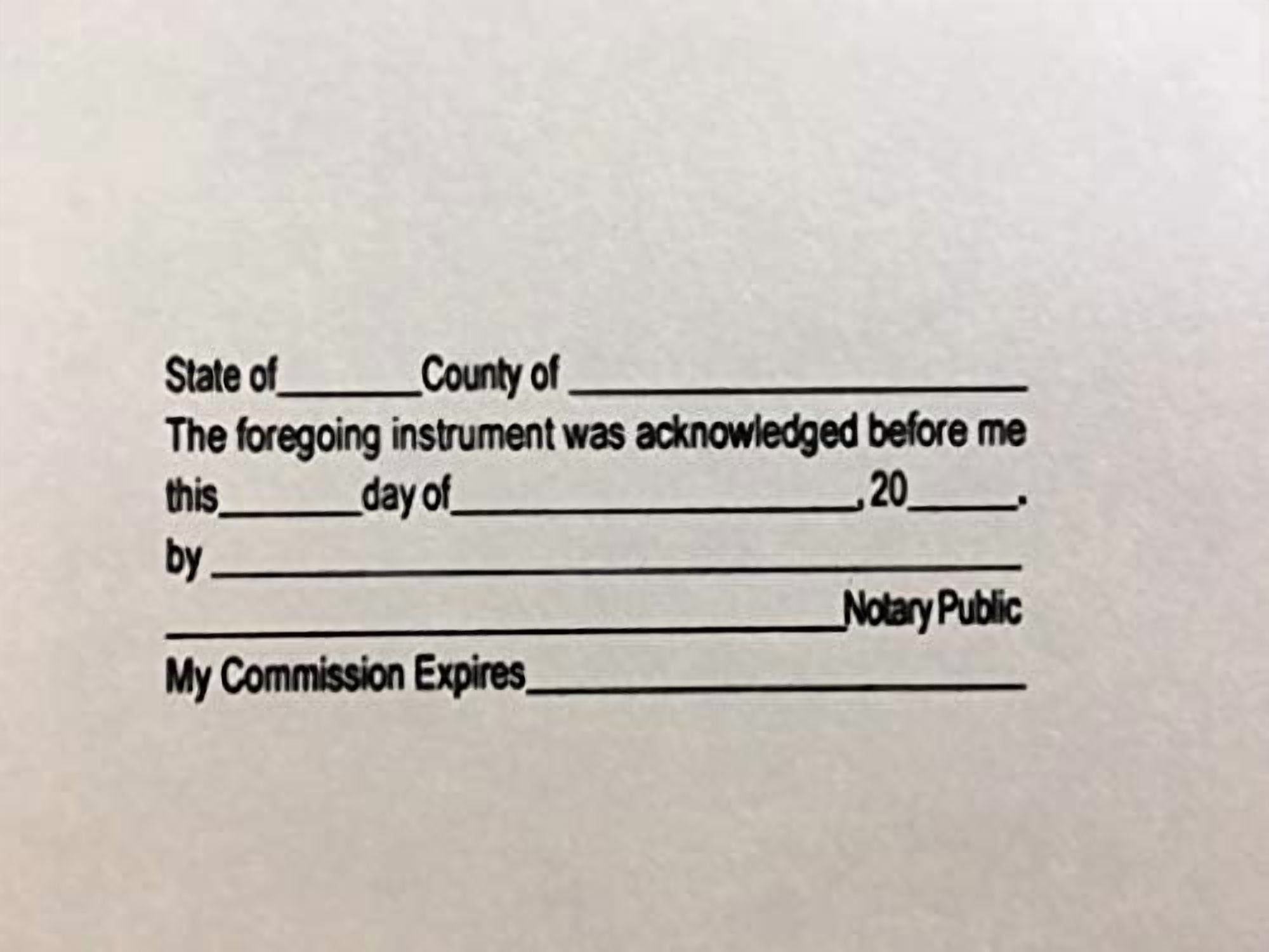 Notary ACKNOWLEDGEMENT Stamp - Walmart.com