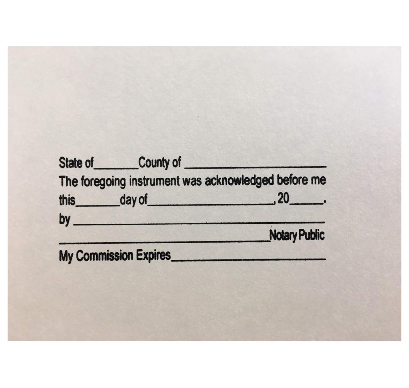 Notary ACKNOWLEDGEMENT Stamp - Walmart.com