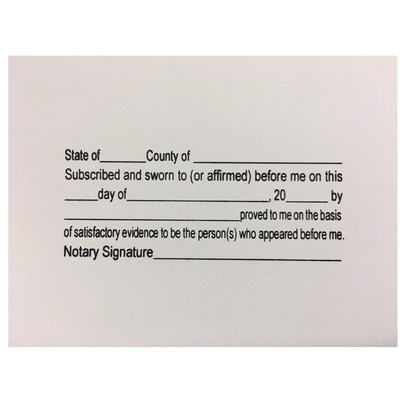 Notary Jurat Stamp 2773 - Walmart.com