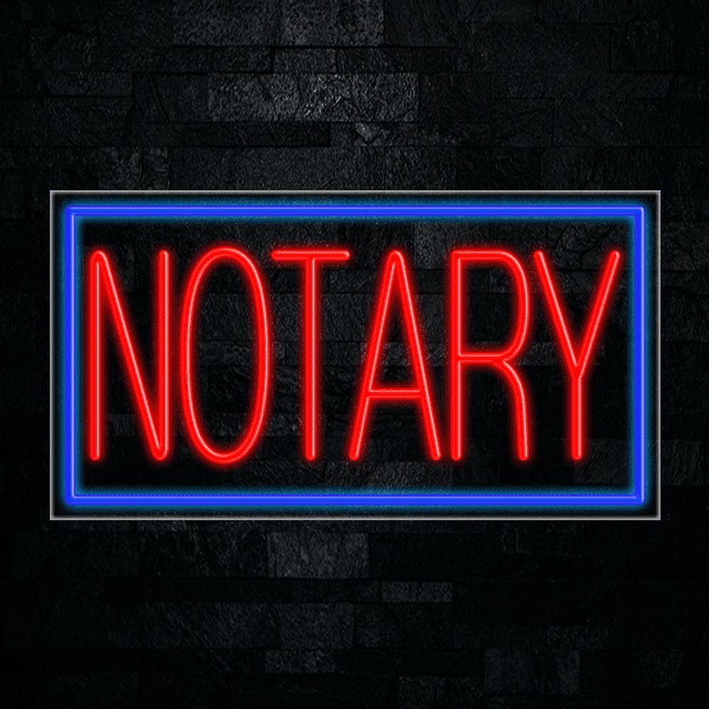 Notary-LED Neon Sign 33"L x 18"H #31099 - Walmart.com