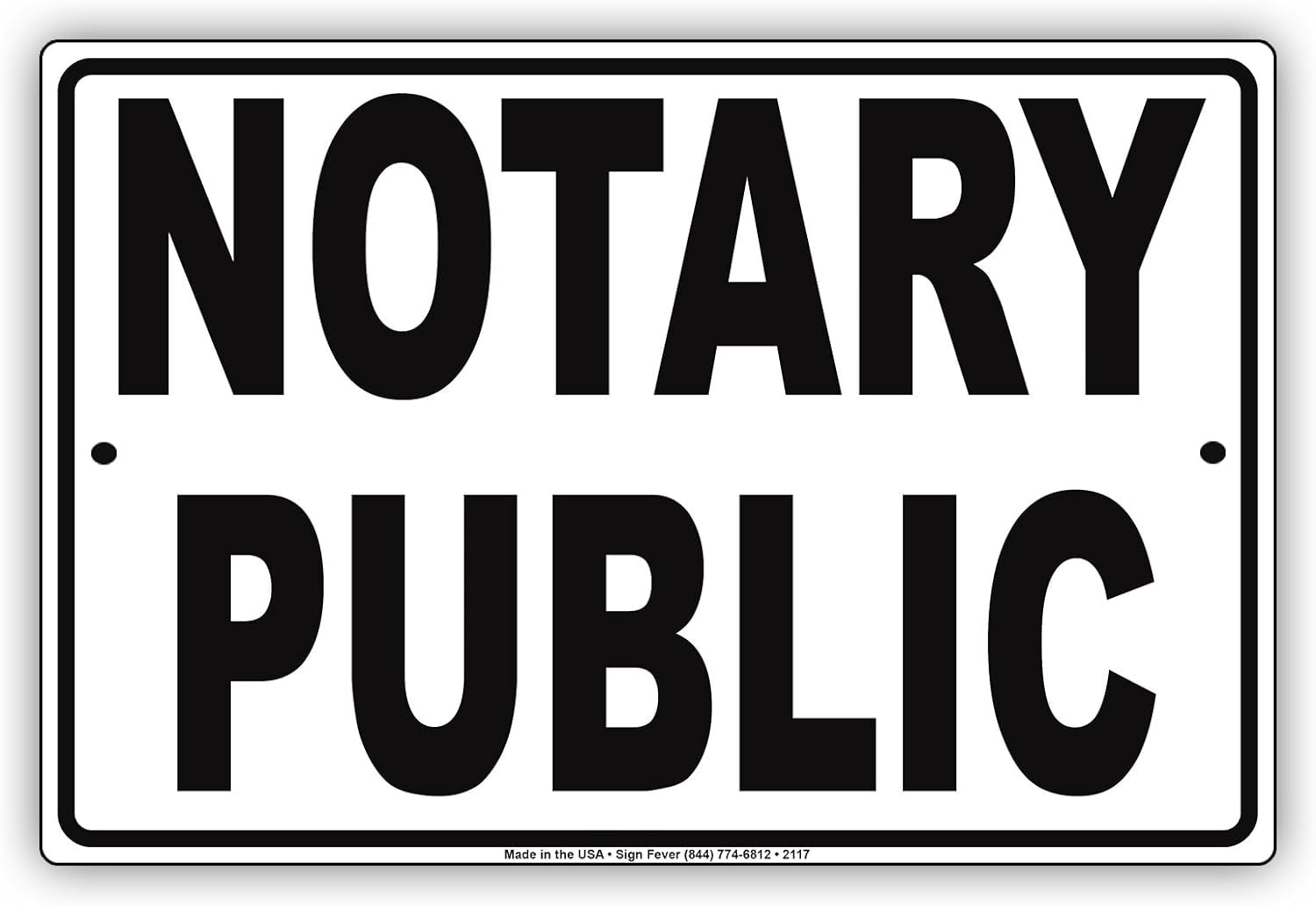 Notary Public Black Letters Certified Officials Alert Caution Warning ...