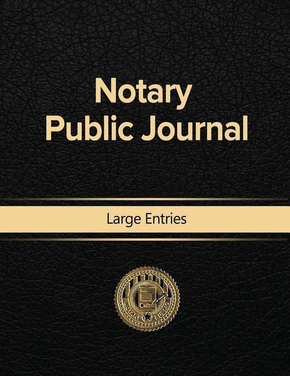Notary Public Journal Large Entries (Paperback) - Walmart.com