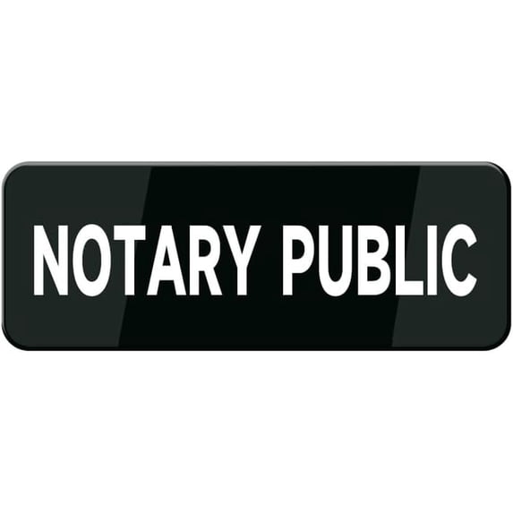 Notary Public Sign For Business Self Adhesive Signs Industrial Warning ...