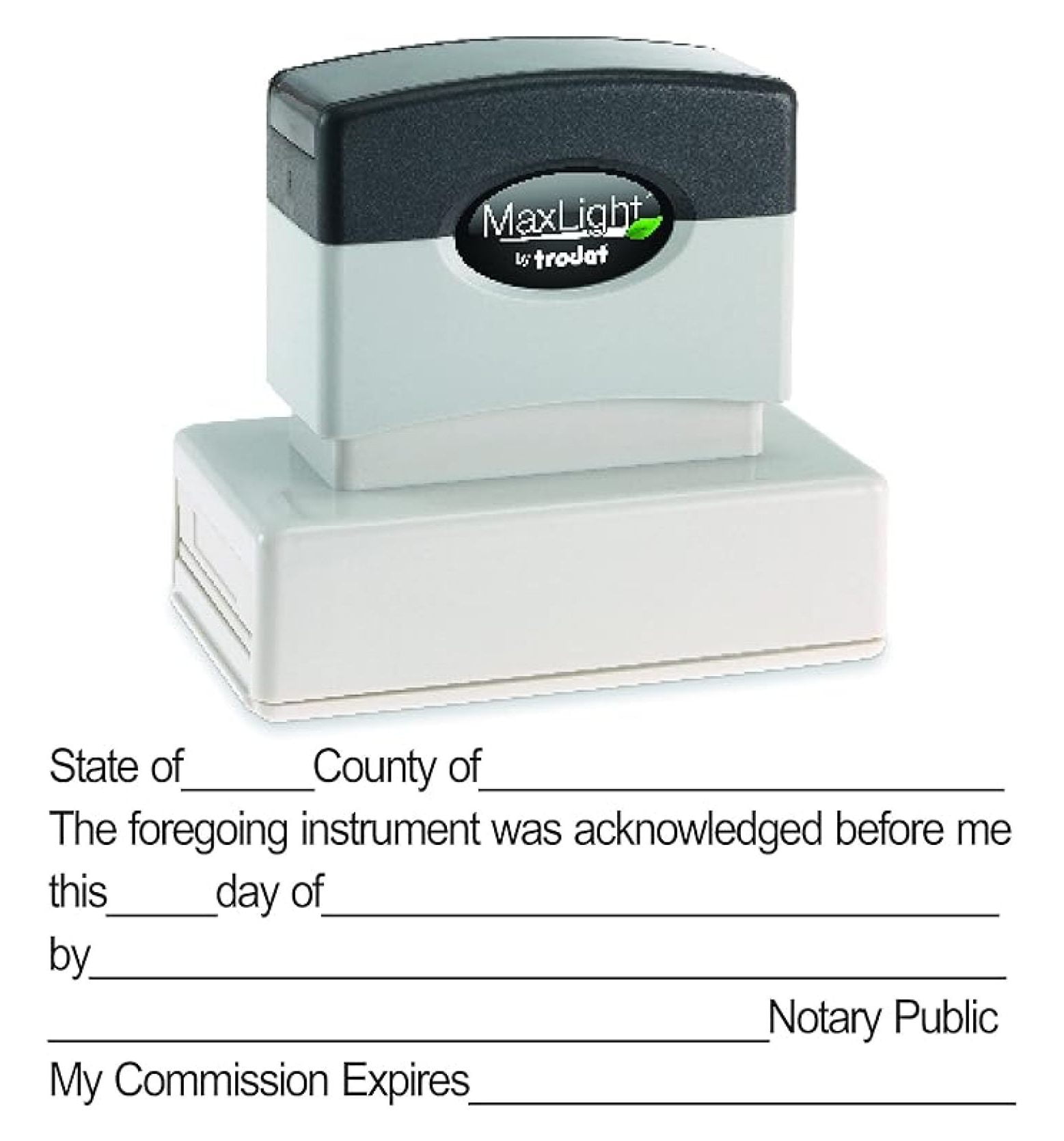 Notary Public Stamp - Self Inking Notary Seal Stamp - Acknowledgement Stamp for Legal Documents ...