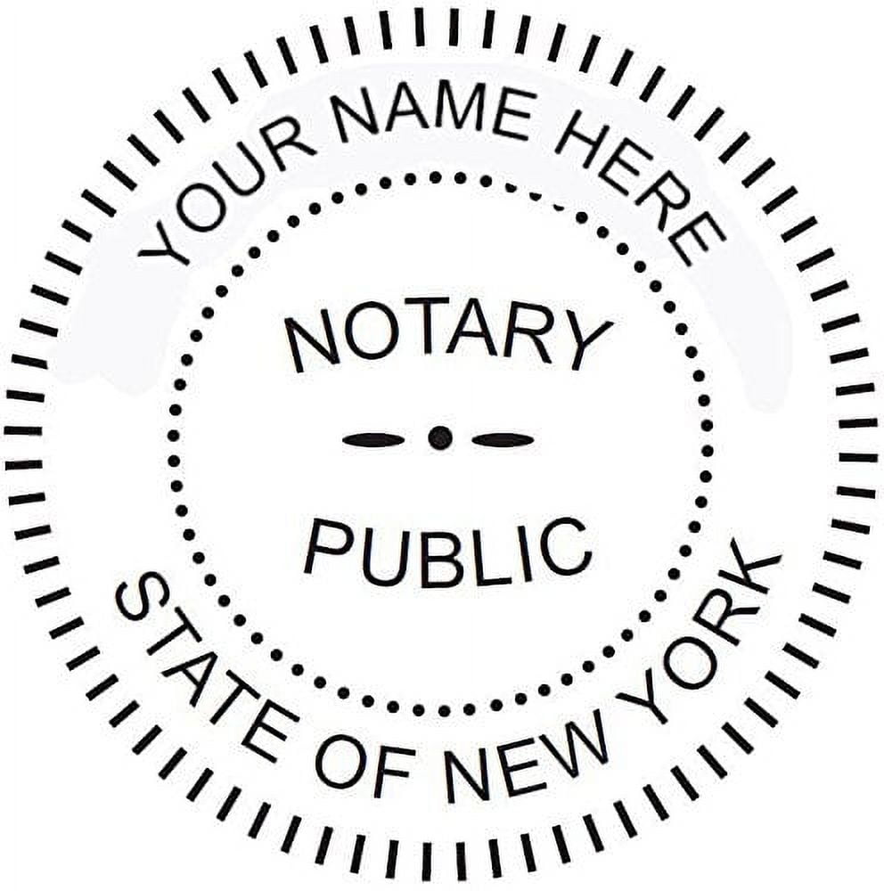 Notary Seal Embosser for State of New York, Pocket/Hand Model, 1-5/8 ...