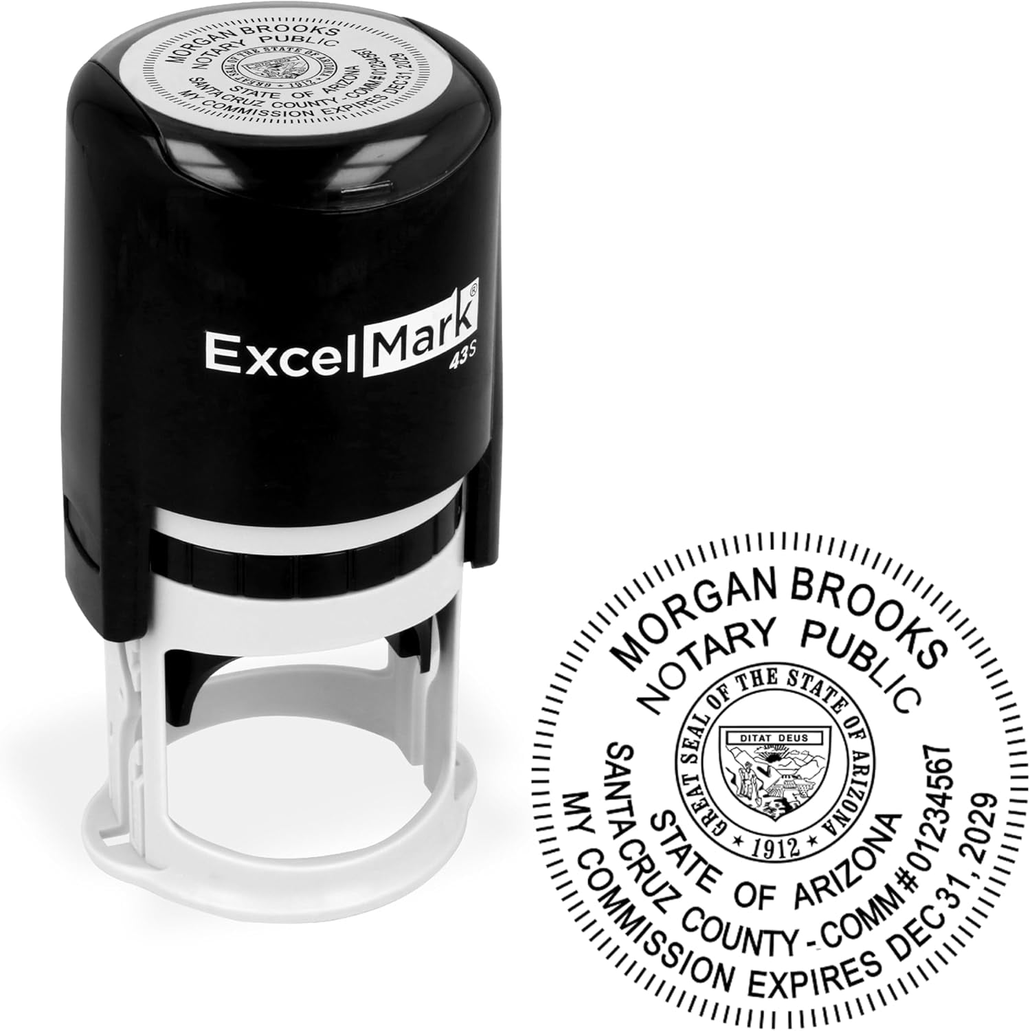 Notary Stamp for All 50 States - Official State Seal - - Round ...