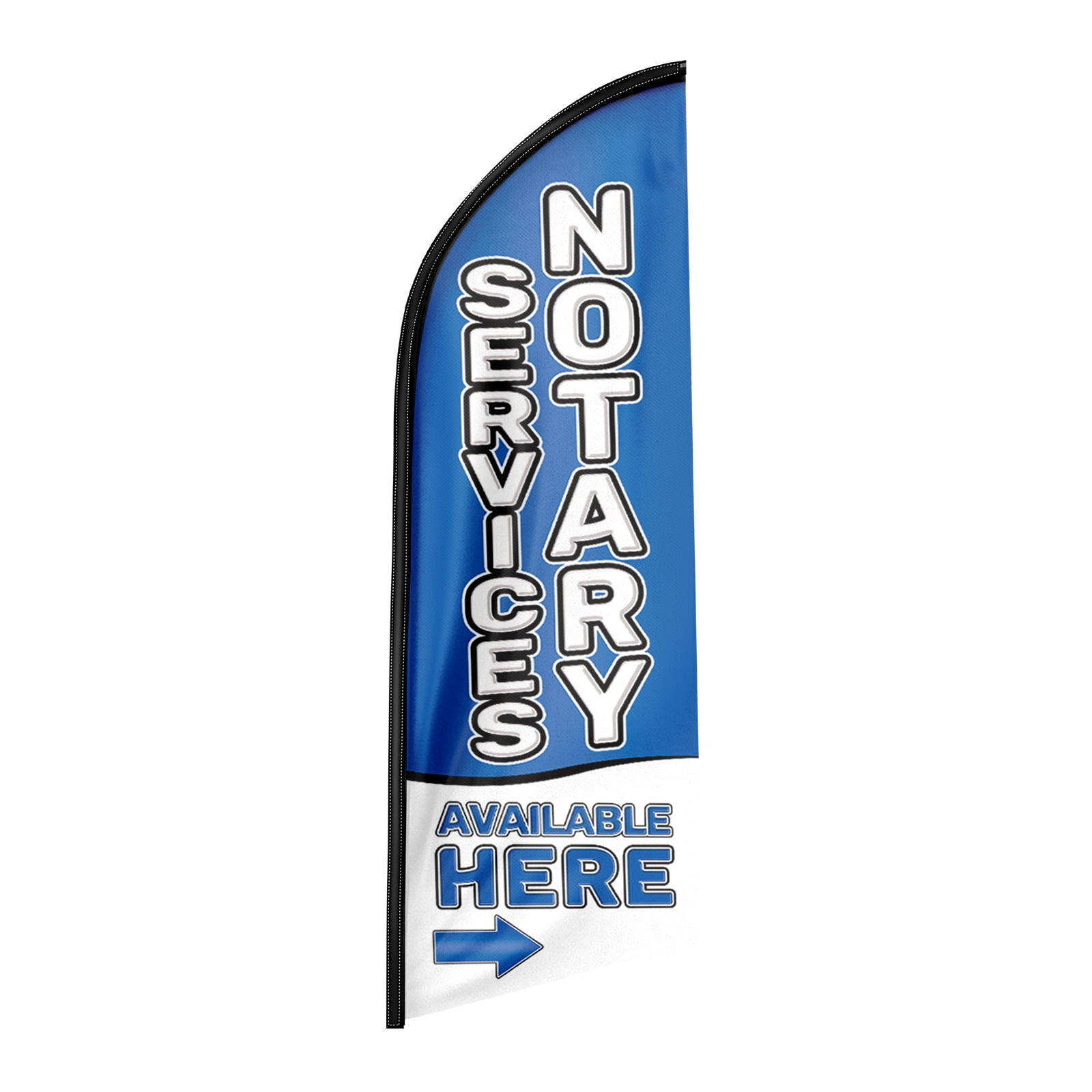 Notary servicess Sign Feather Flag,8FT Notary servicess outdoor ...
