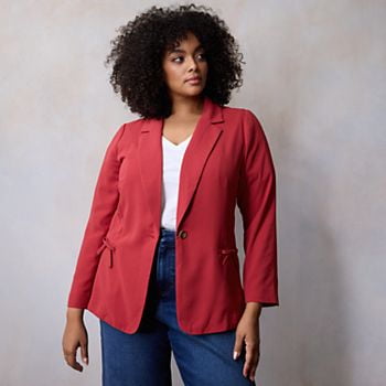 Notch Collar Bow Blazer - Walmart.com